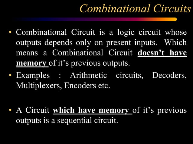Combinational Circuits Pptpdf Programming Languages Computing