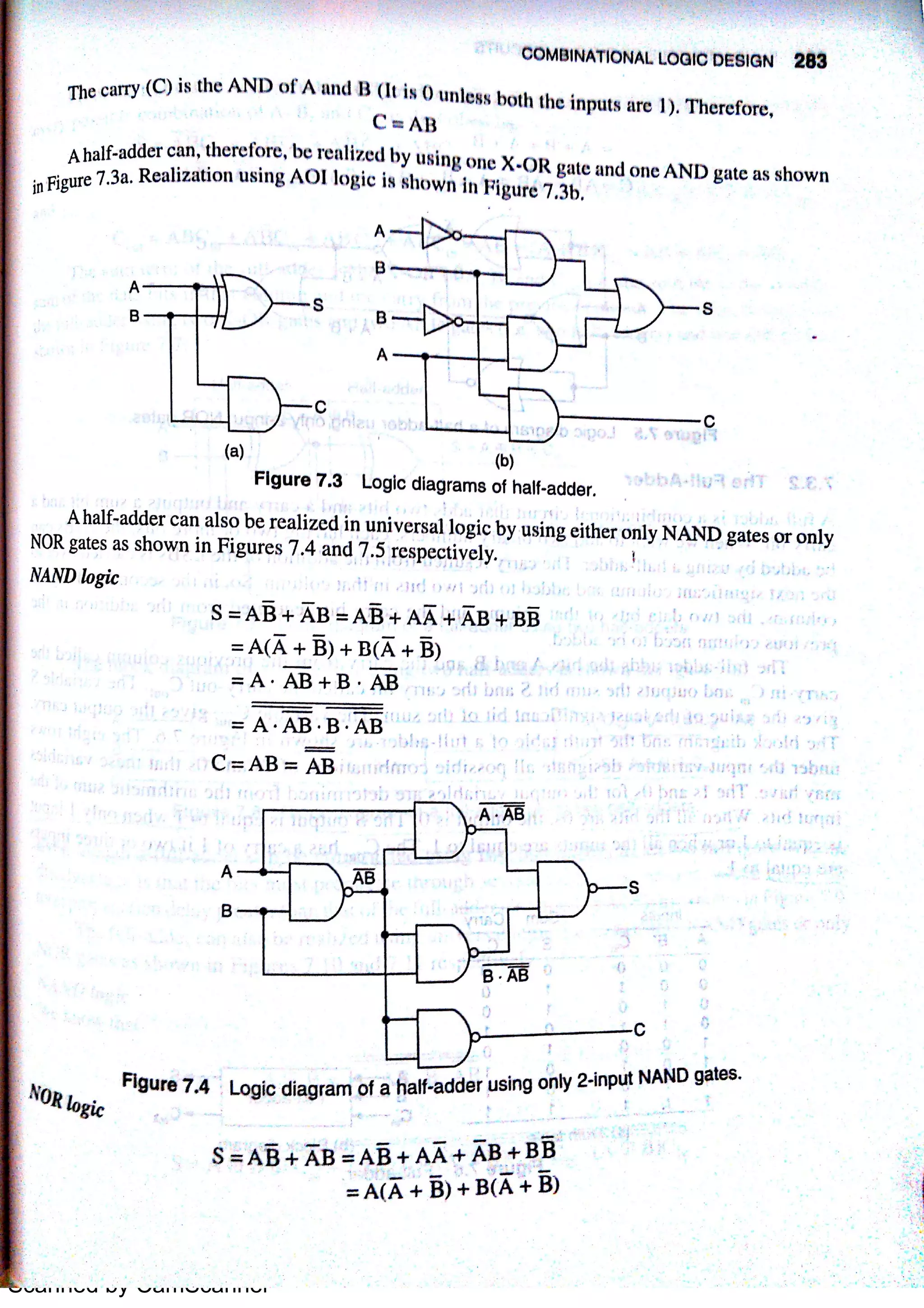 Combinational logic Design | PDF