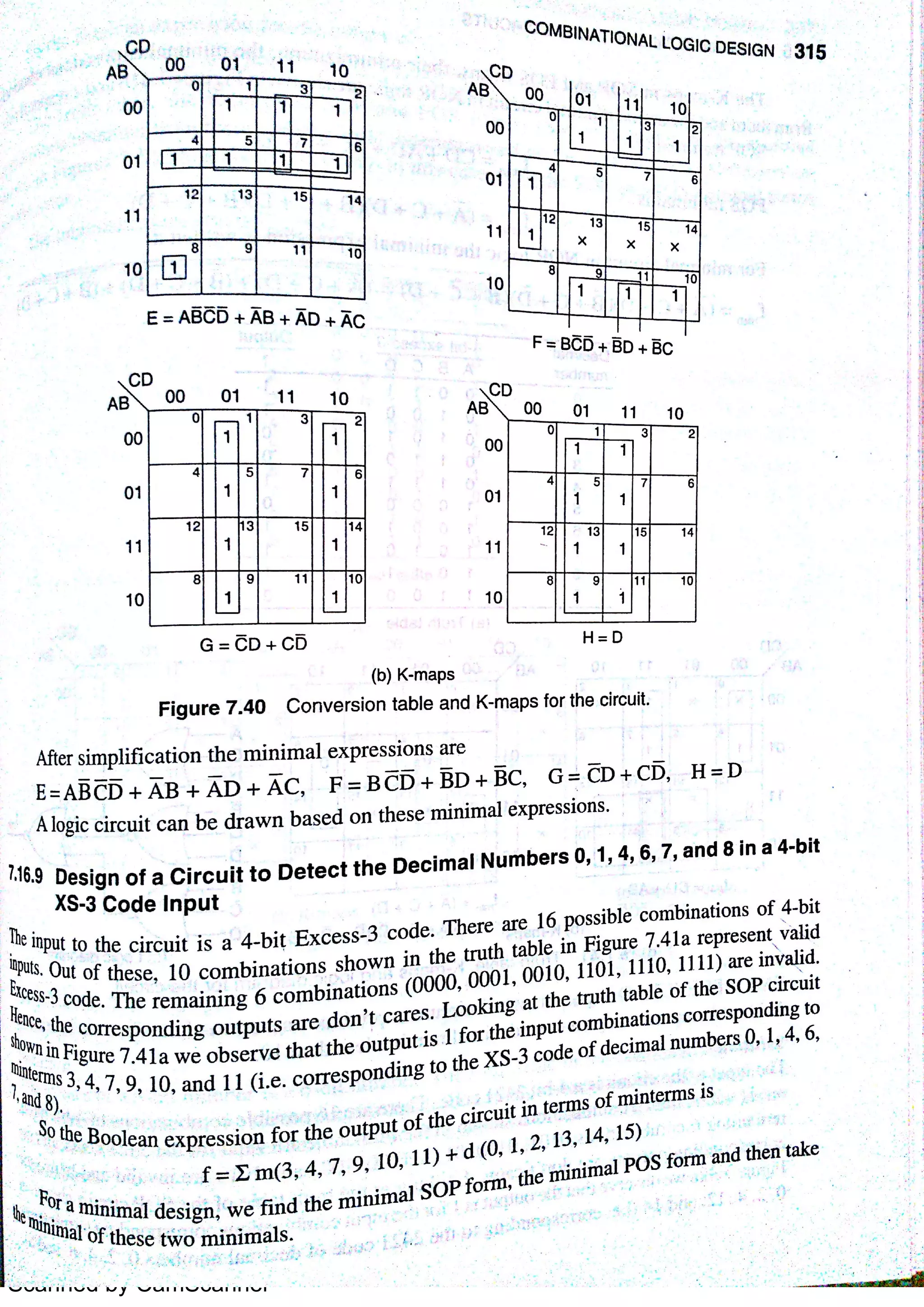 Combinational logic Design | PDF
