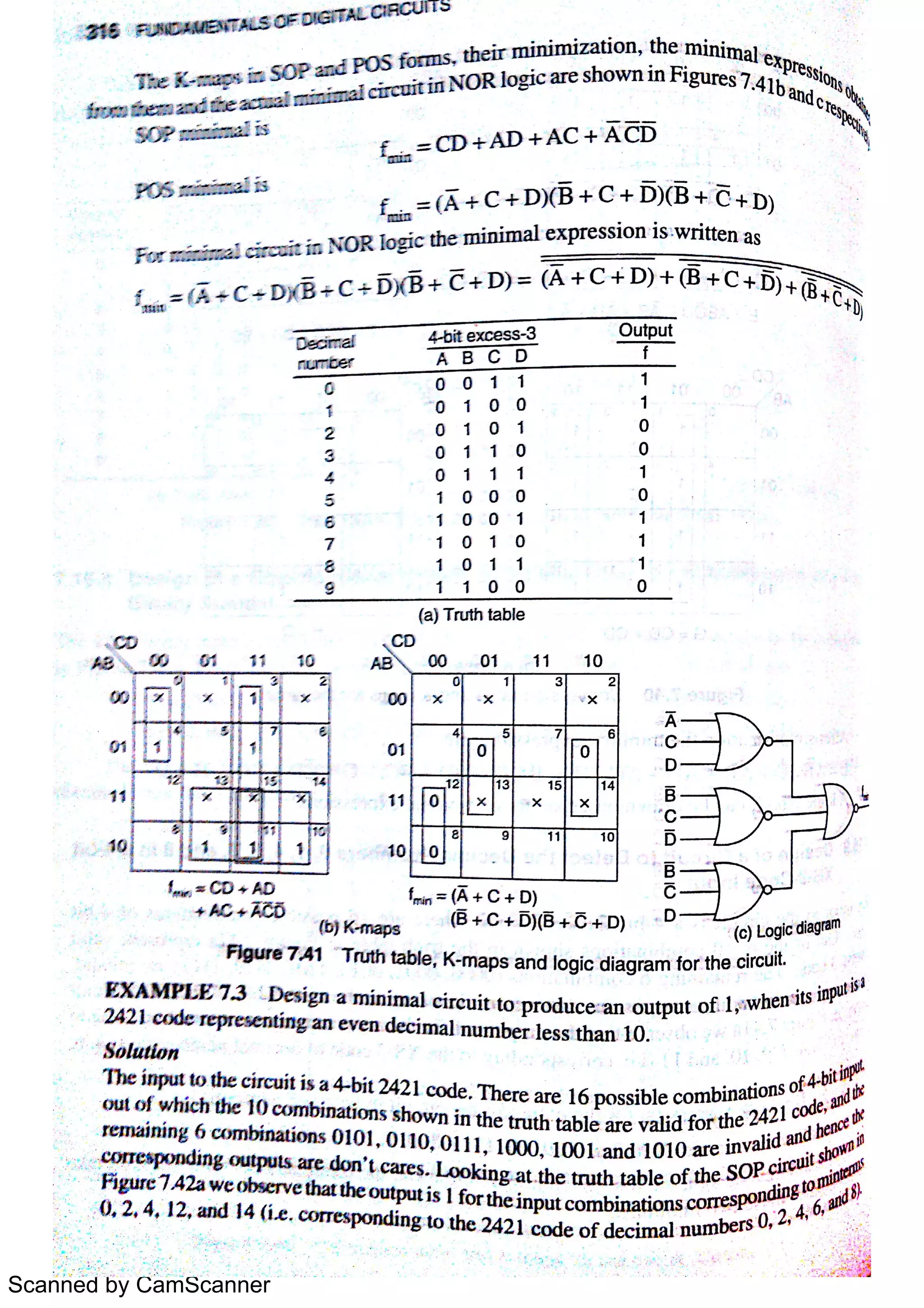 Combinational logic Design | PDF