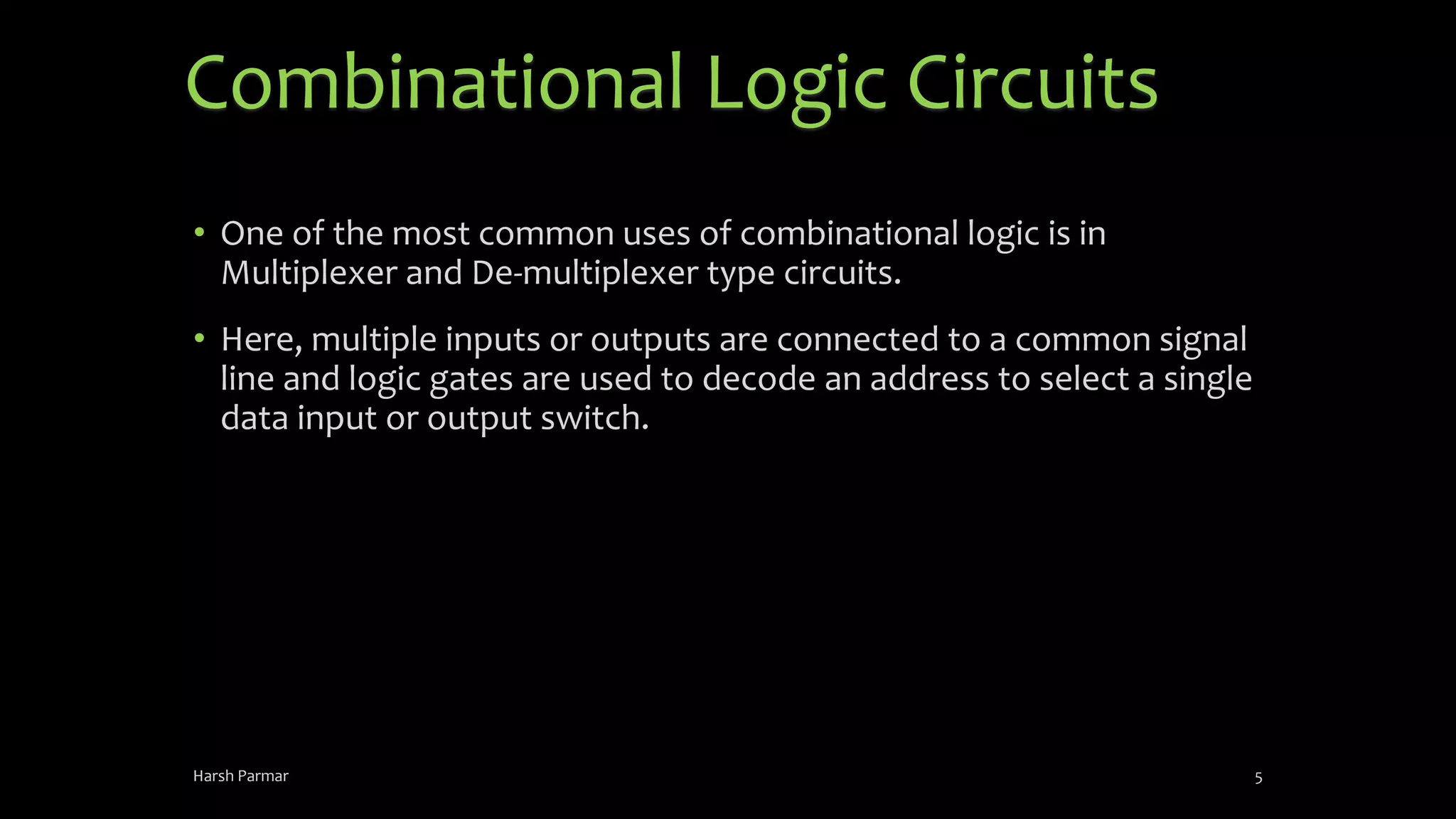 Combinational logic With Multiplexers and Decoders | PPTX