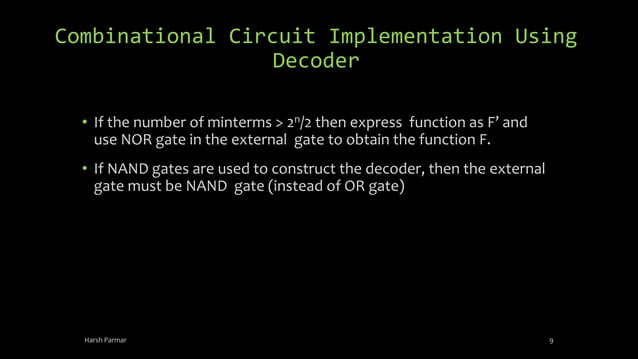 Combinational logic With Multiplexers and Decoders | PPTX | Programming Languages | Computing