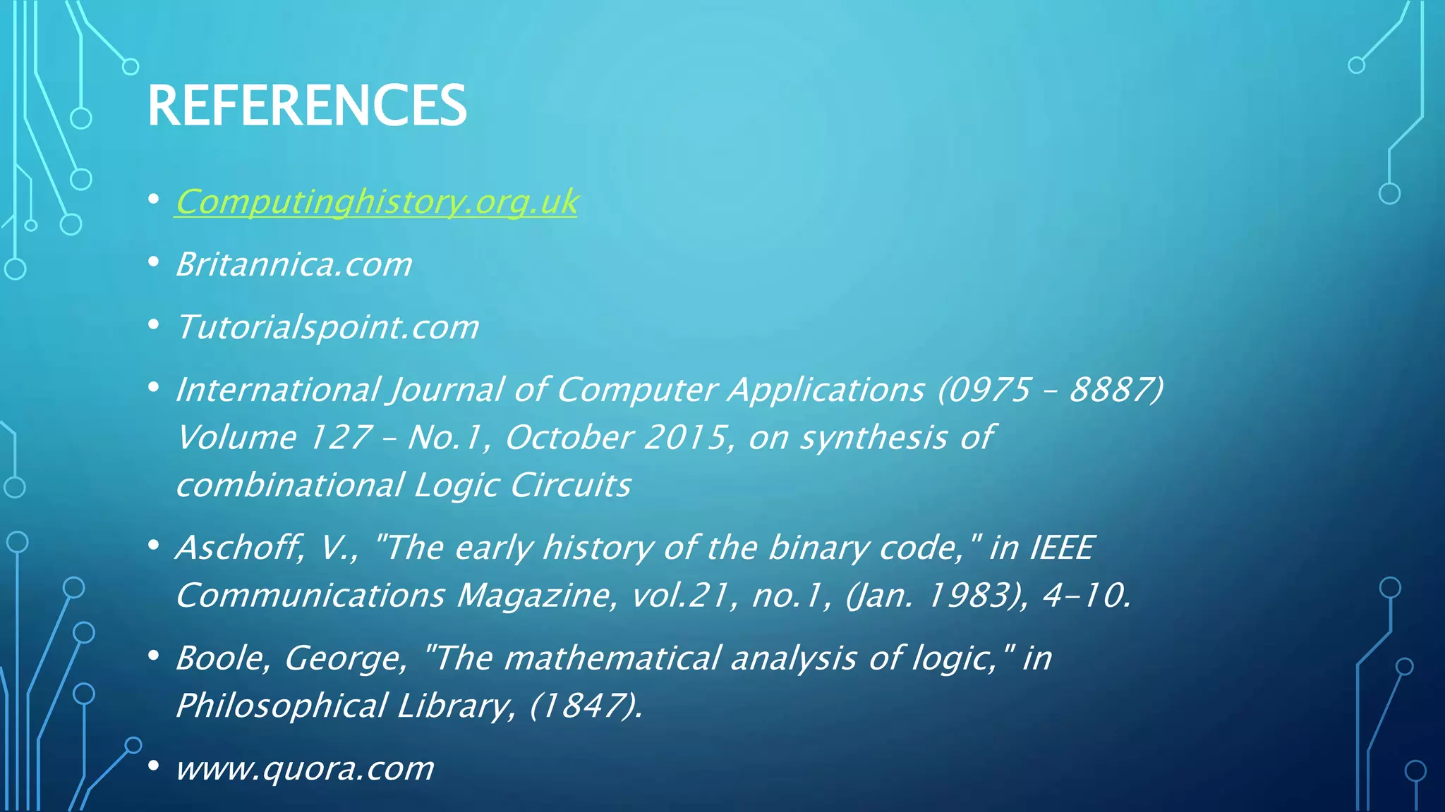 Combinational logic circuits by Tahir Yasin | PPT