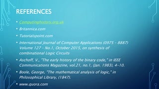 Combinational logic circuits by Tahir Yasin | PPTX