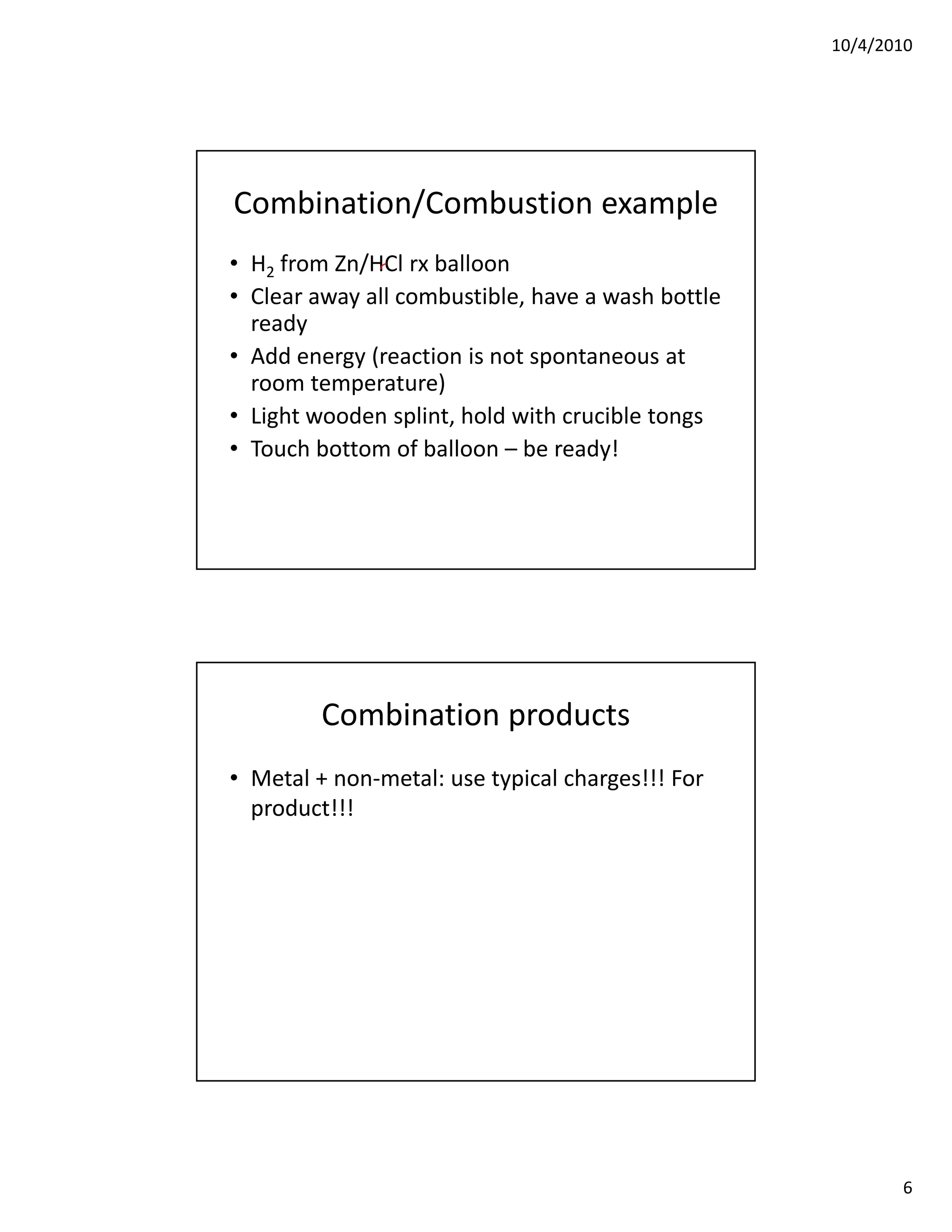 Combination combustion decomposition | PDF