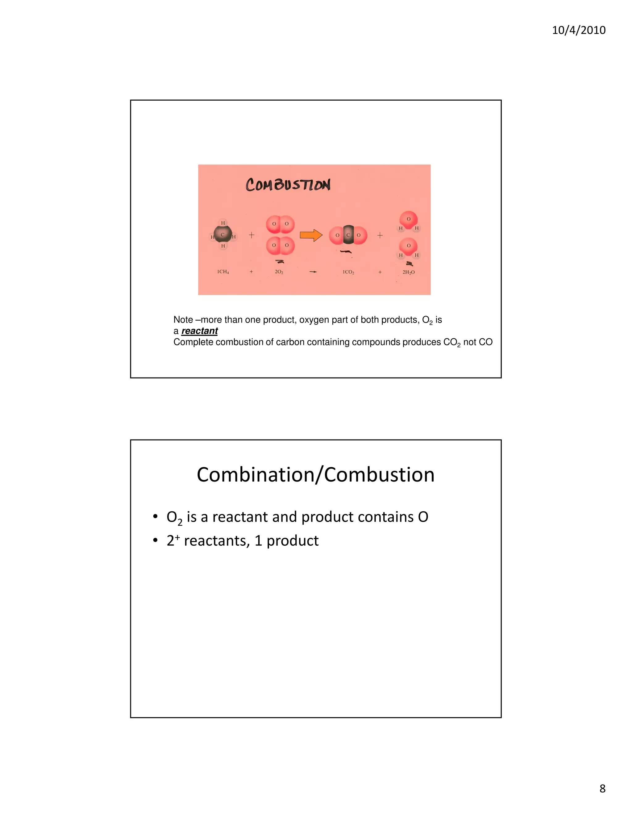 Combination combustion decomposition | PDF