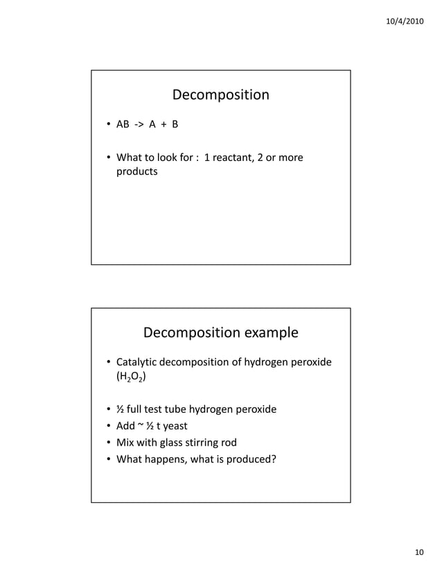 Combination combustion decomposition | PDF | Chemistry | Science