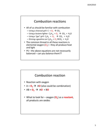 Combination combustion decomposition | PDF | Chemistry | Science