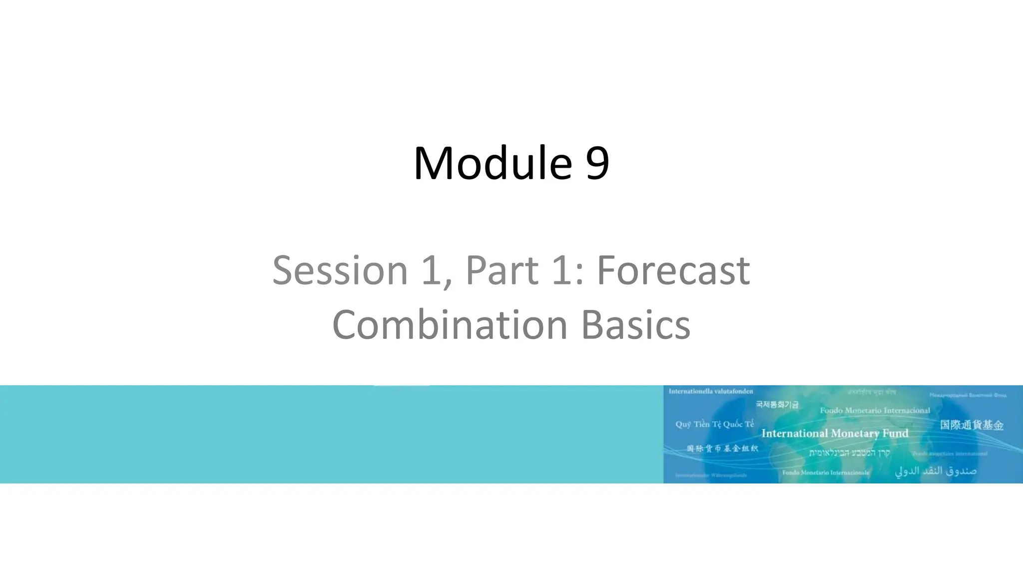 Combination Forecast using econometrics methods | PDF