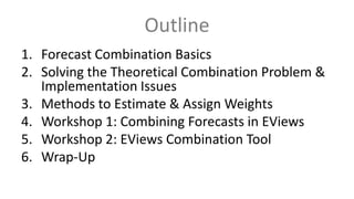 Combination Forecast using econometrics methods | PDF