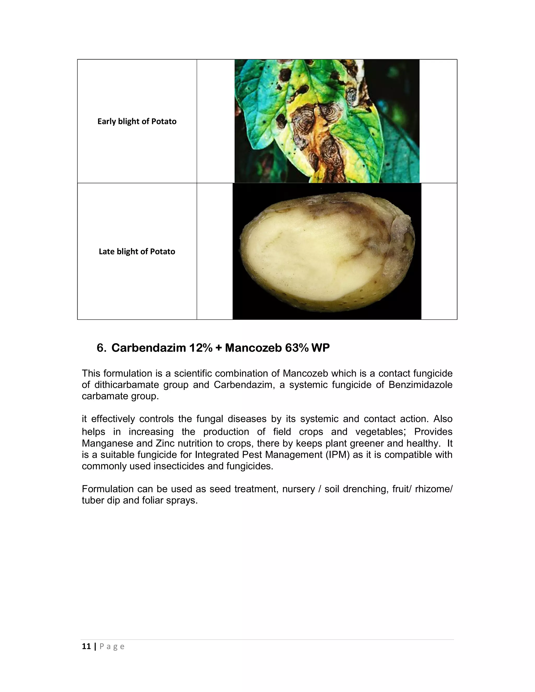 Combination fungicides in india and their uses | PDF
