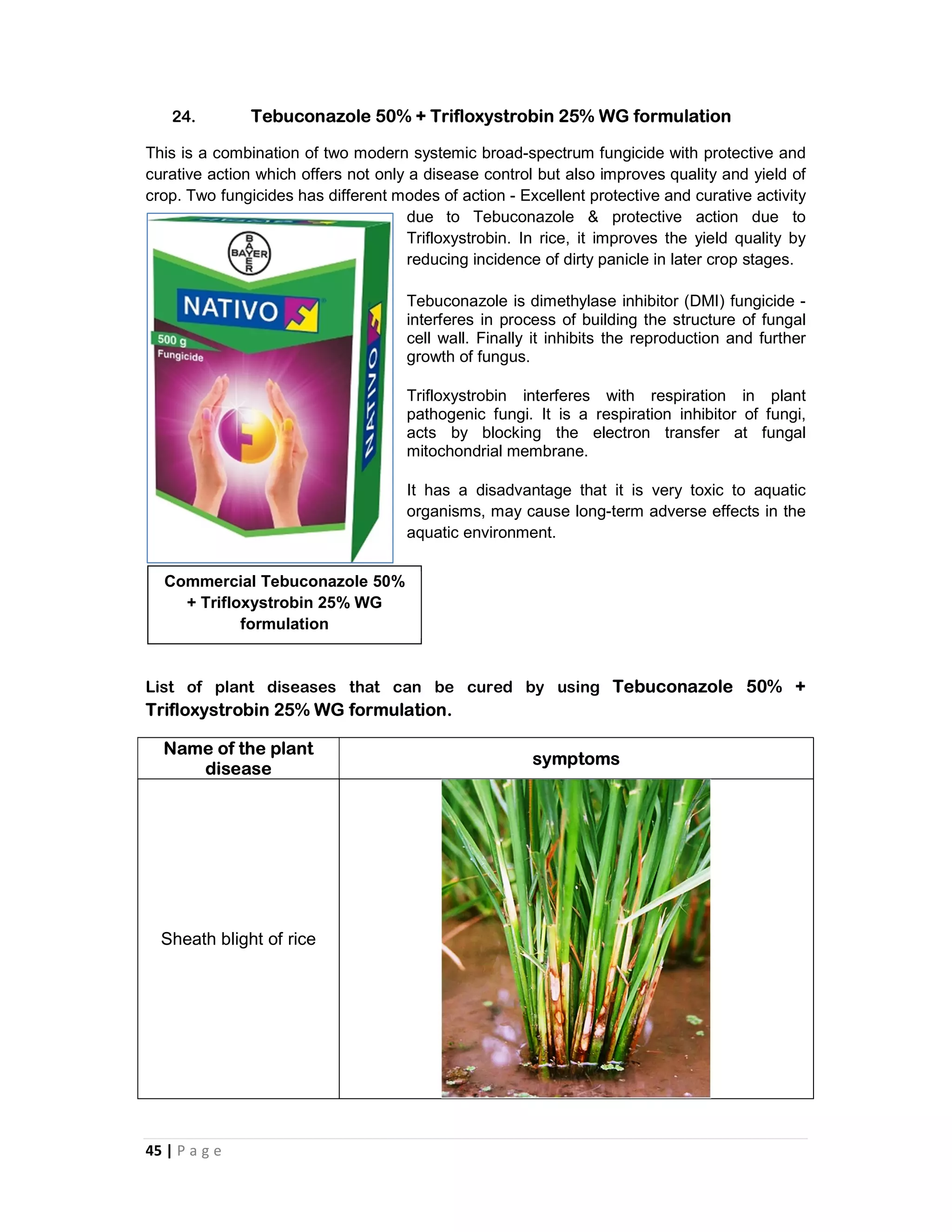 Combination fungicides in india and their uses | PDF