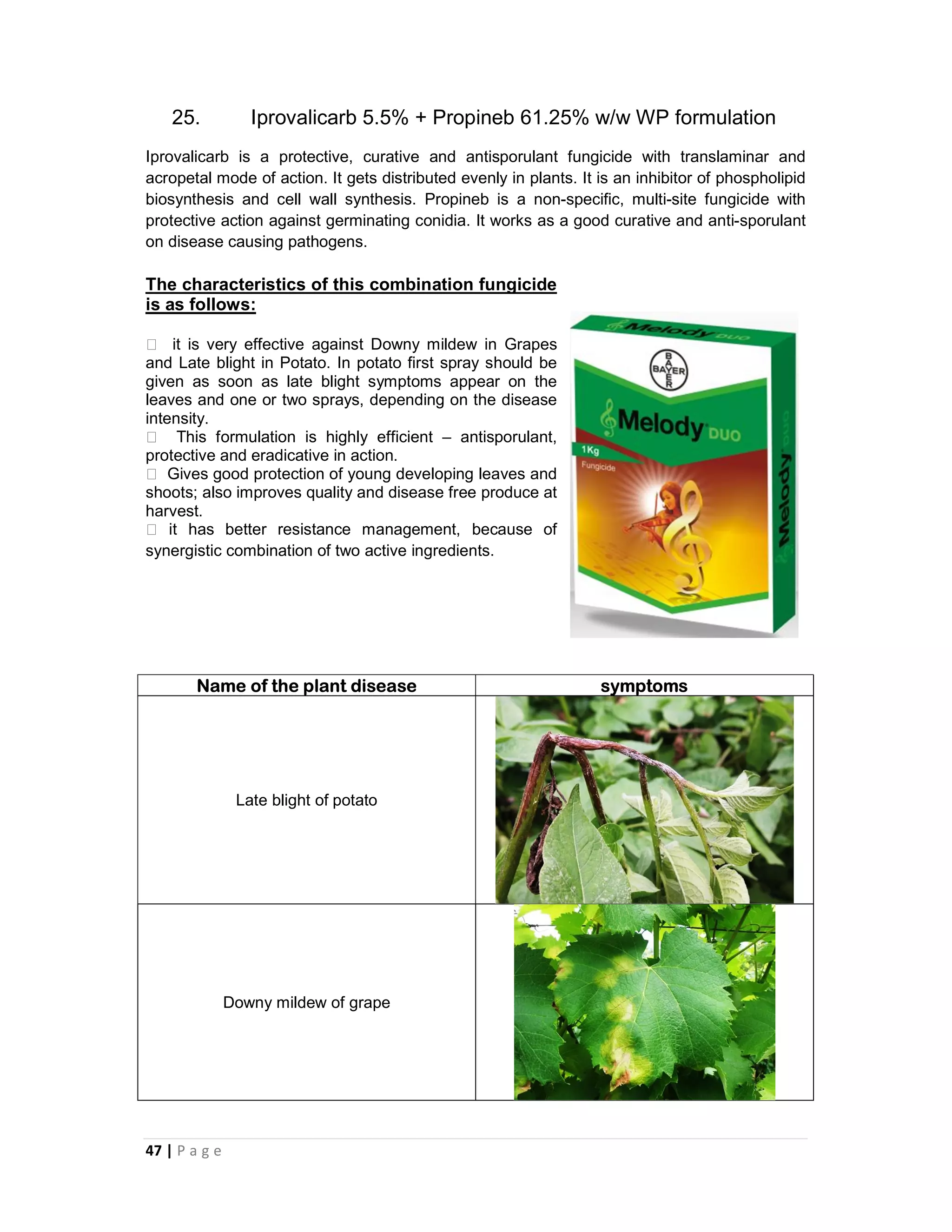 Combination fungicides in india and their uses | PDF