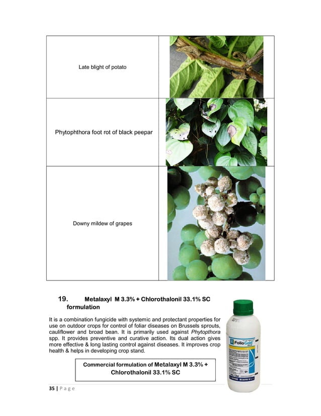 Combination fungicides in india and their uses | PDF