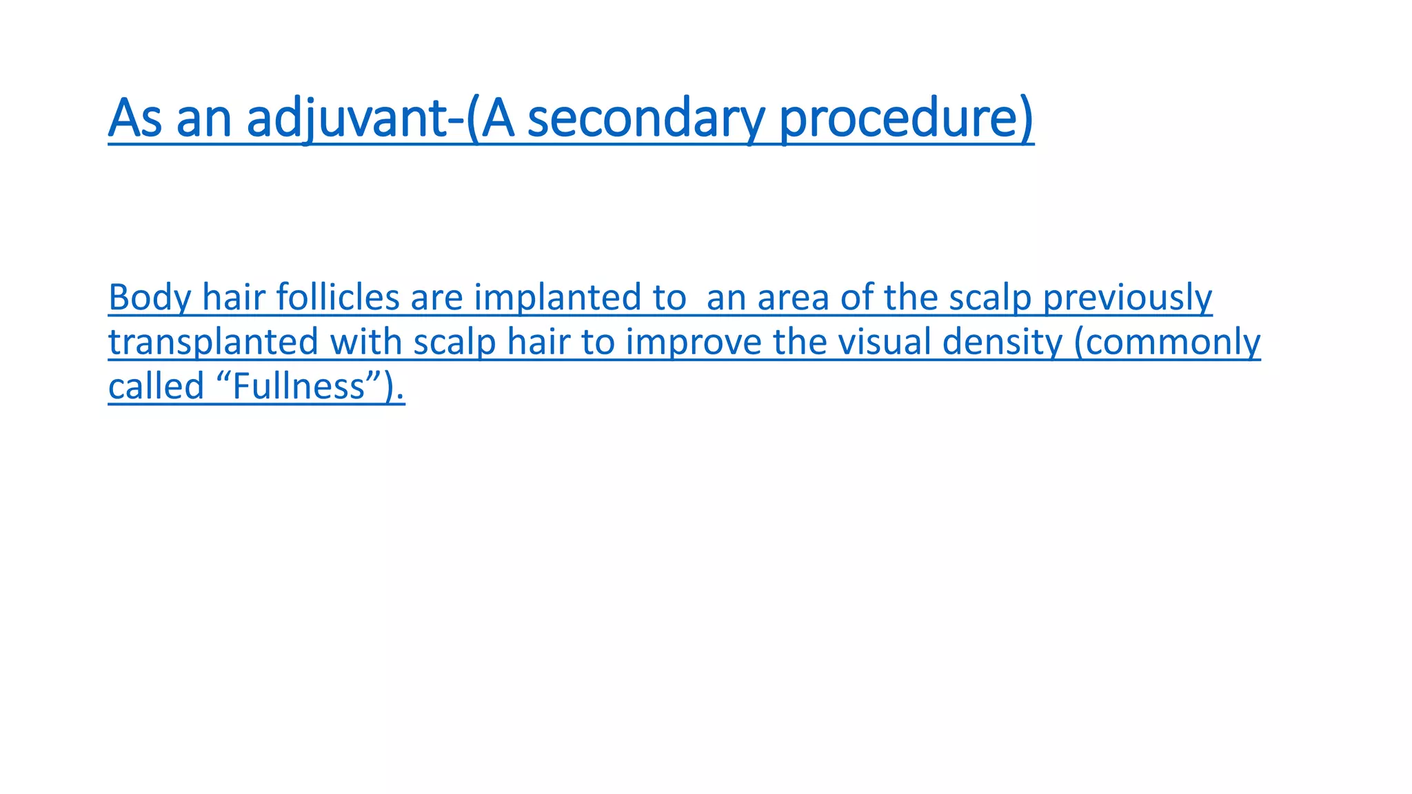 Combination Harvesting of Scalp And Body Hair | Chapter 31 | Practical ...