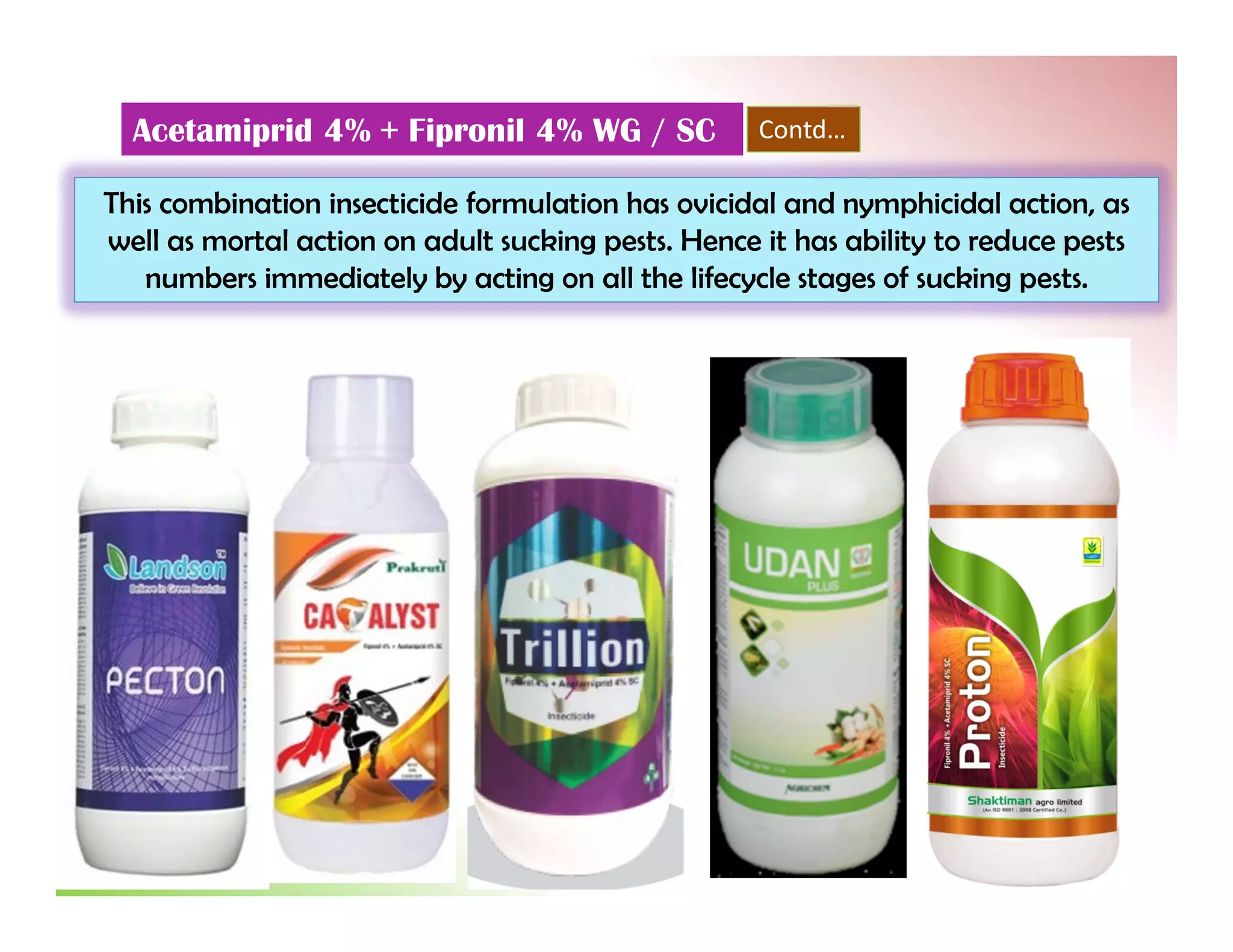 Combination insecticides in india and their uses | PDF