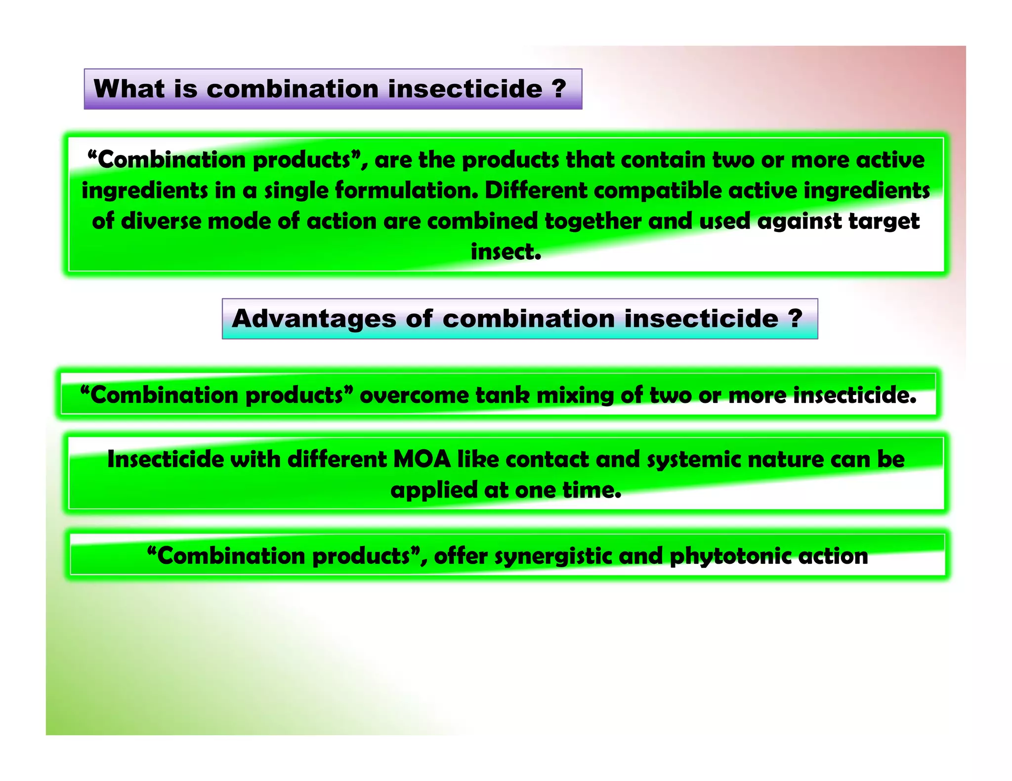 Combination insecticides in india and their uses | PDF