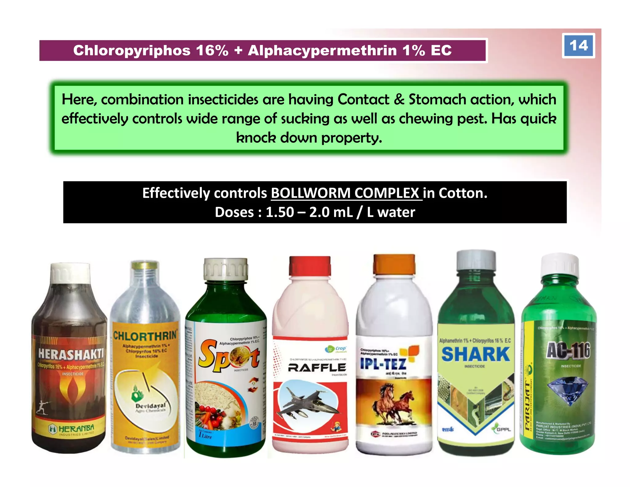 Combination insecticides in india and their uses | PDF