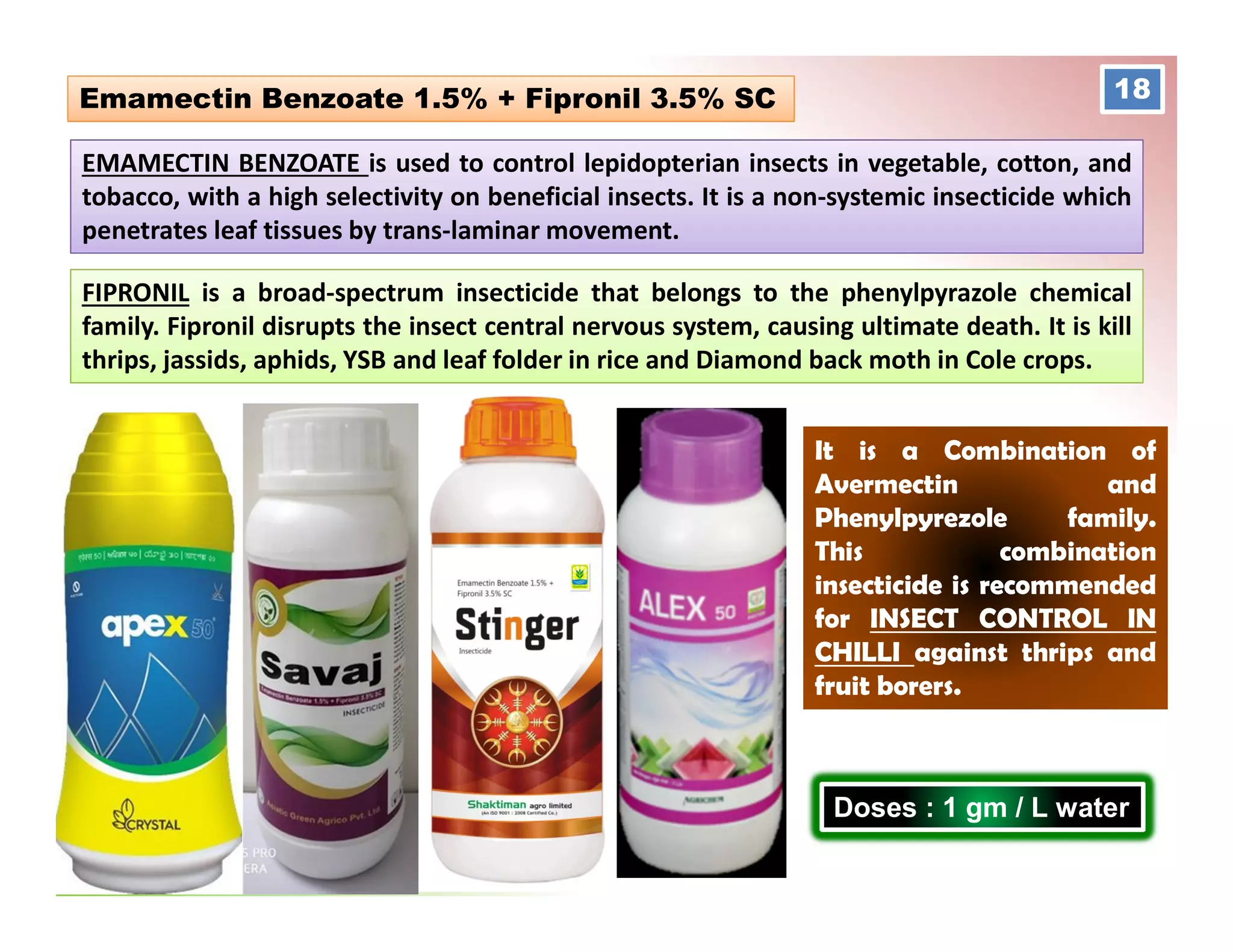 Combination insecticides in india and their uses | PDF