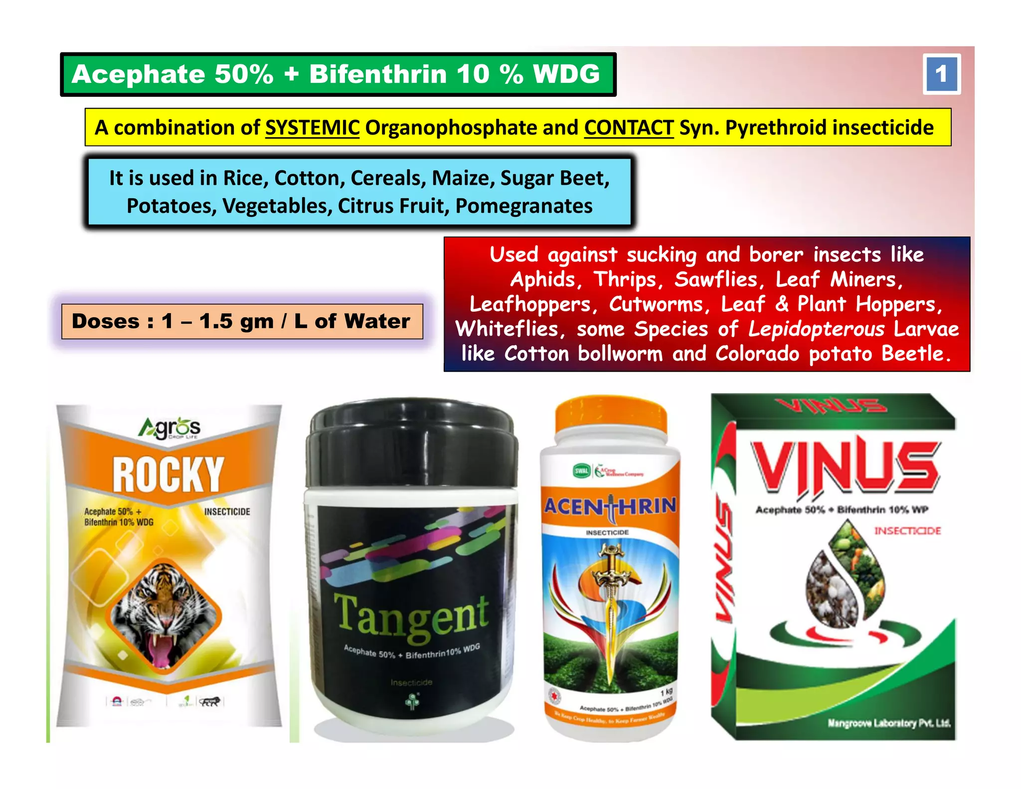 Combination insecticides in india and their uses | PDF