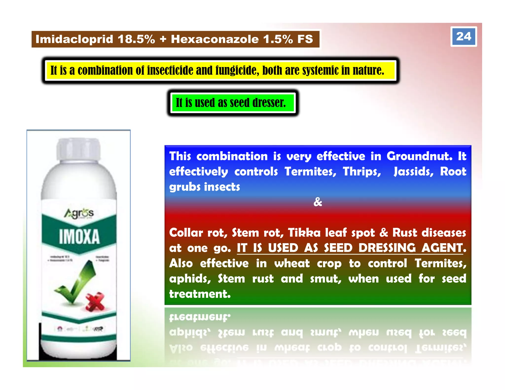 Combination insecticides in india and their uses | PDF