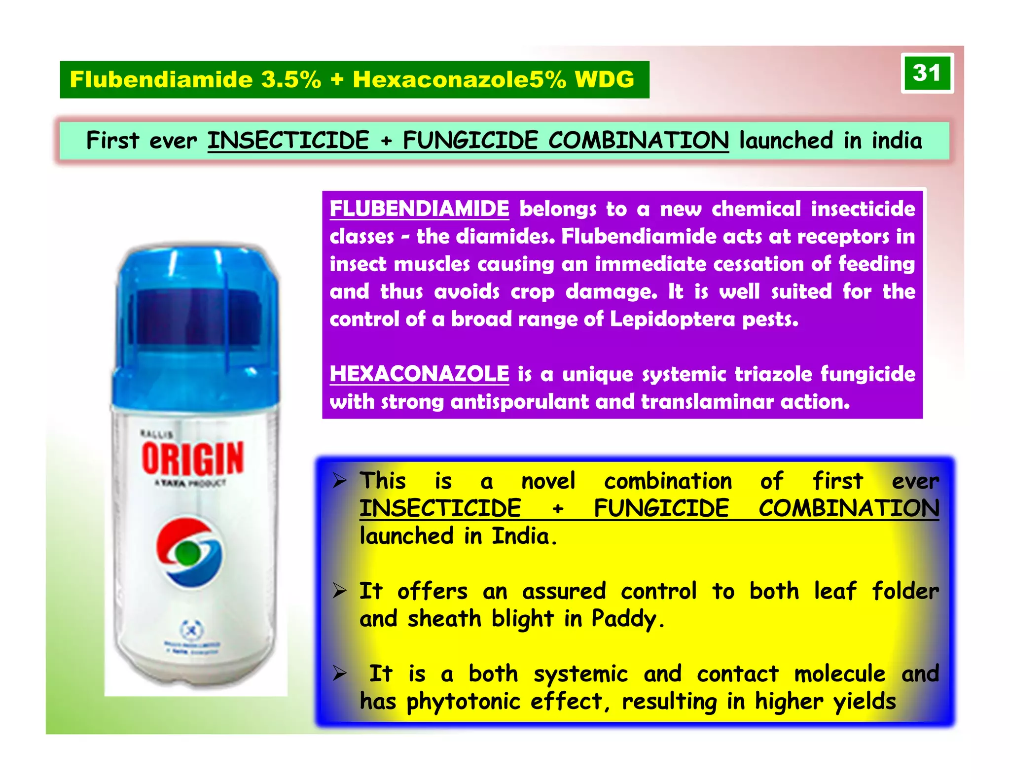 Combination insecticides in india and their uses | PDF