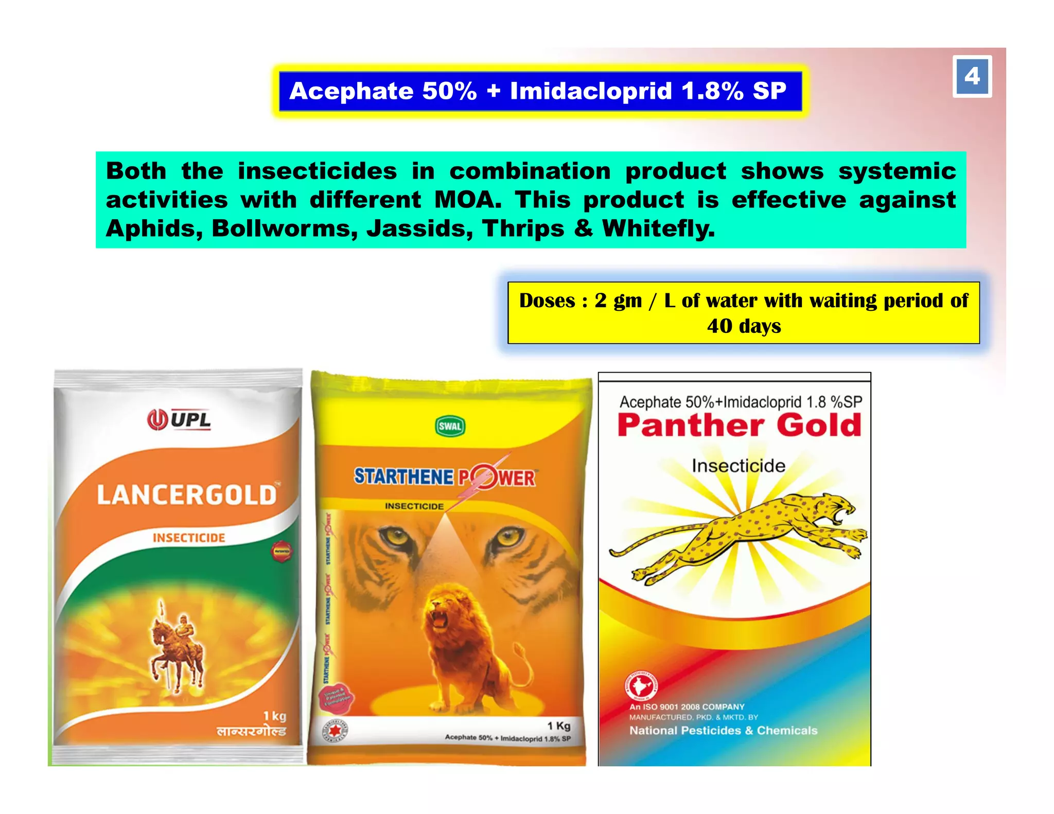Combination insecticides in india and their uses | PDF