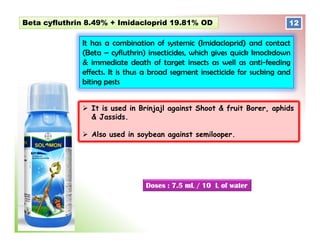 Combination insecticides in india and their uses | PDF