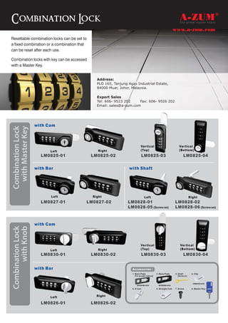 A-ZUM Combination lock | PDF