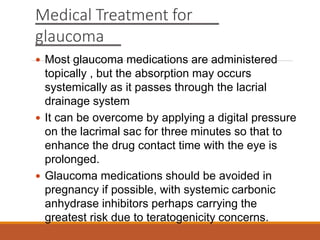 Combination medication glaucoma | PPTX