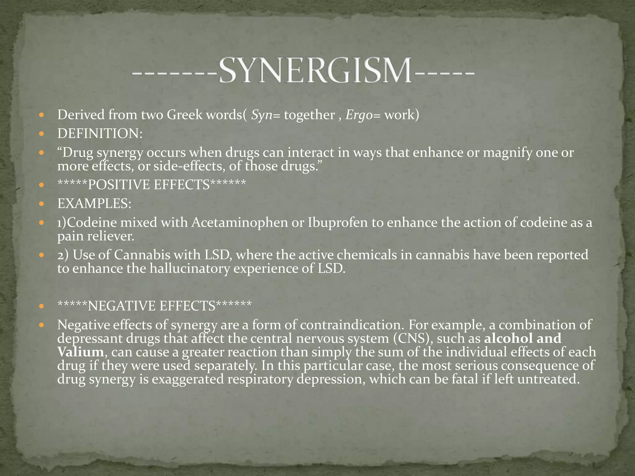 Combination of drugs | PPTX