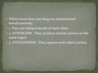 Combination of drugs | PPTX