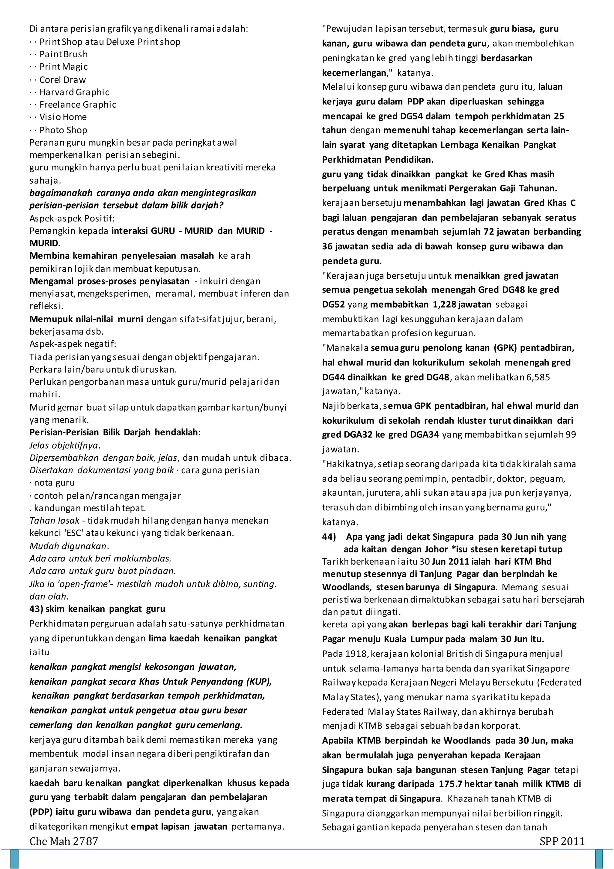 Combination of notes for spp | DOCX