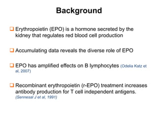 Combination of pneumococcal vaccination and erythropoietin therapy | PPTX