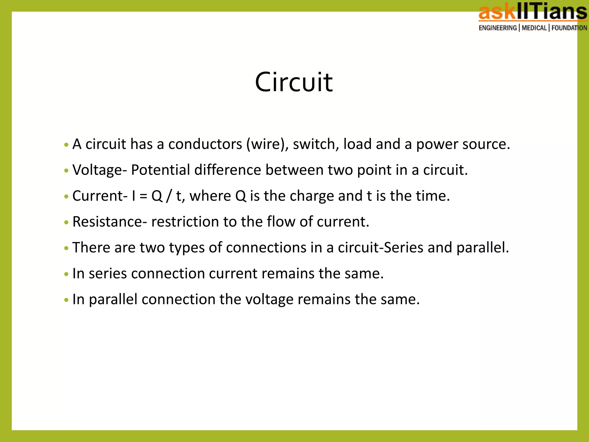 Combination of Resistors — Series and Parallel | Physics | PPT