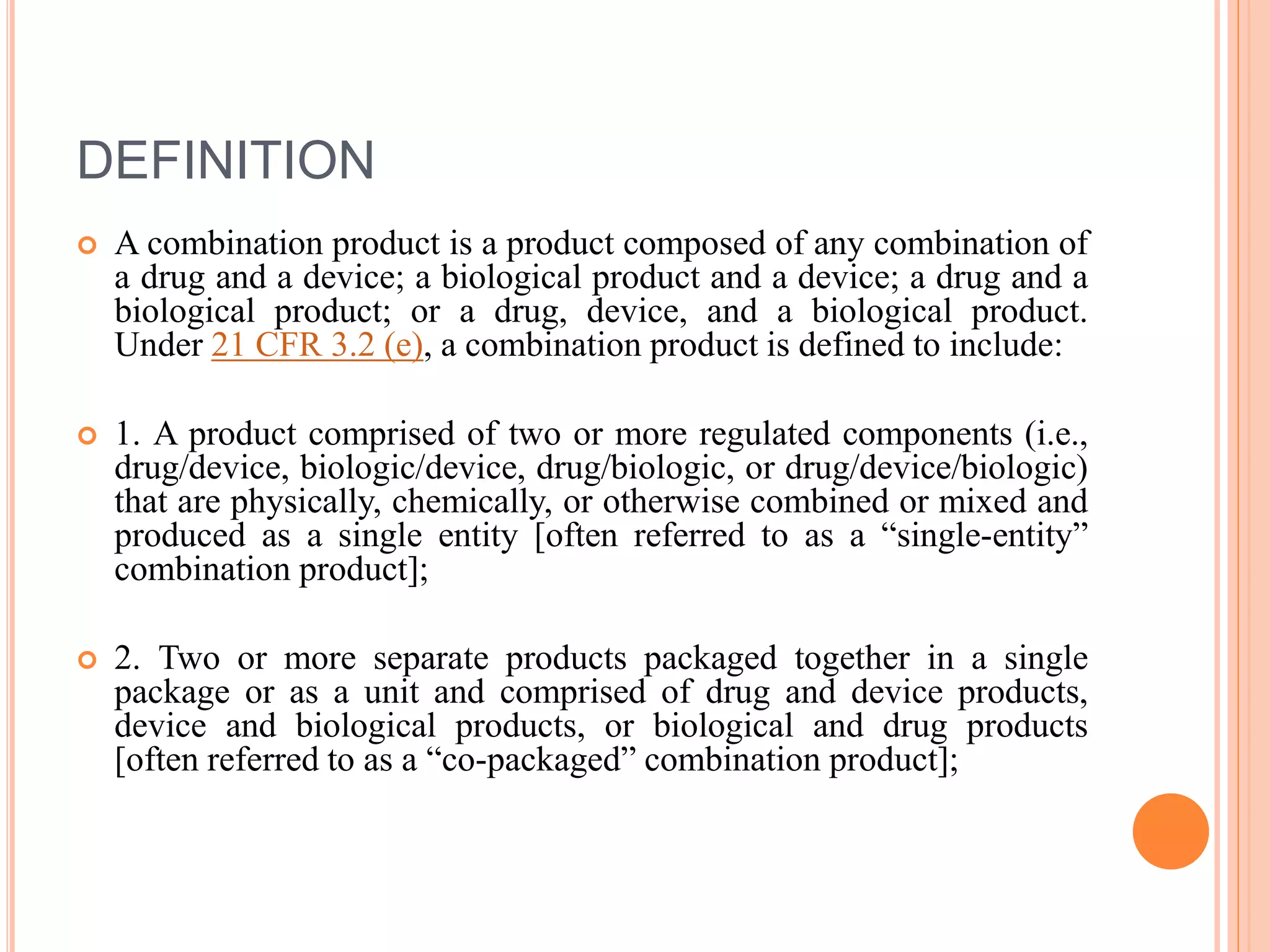 Combination product | PPTX