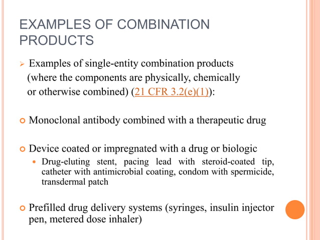 Combination product | PPTX | Pharmaceutical Industry | Industries