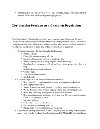 Combination Products | DOCX