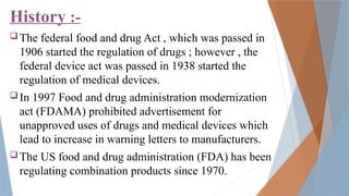 Regulation for combination products and medical devices | PPTX