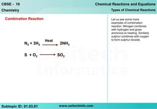 Combination reaction | PPTX