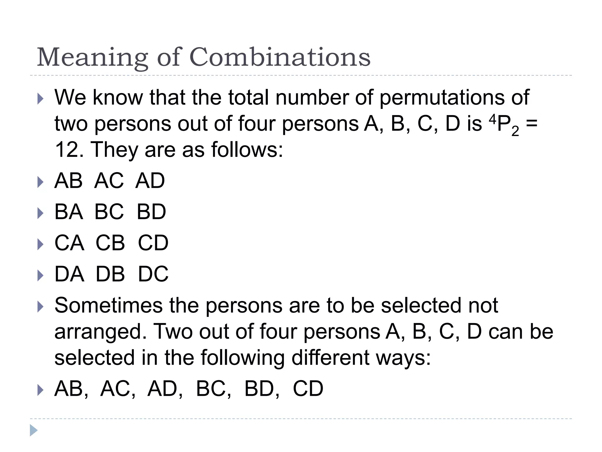 Combinations | PPT