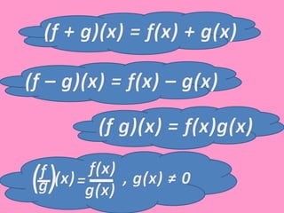 Combinations Of Functions | PPT