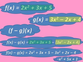 Combinations Of Functions | PPT