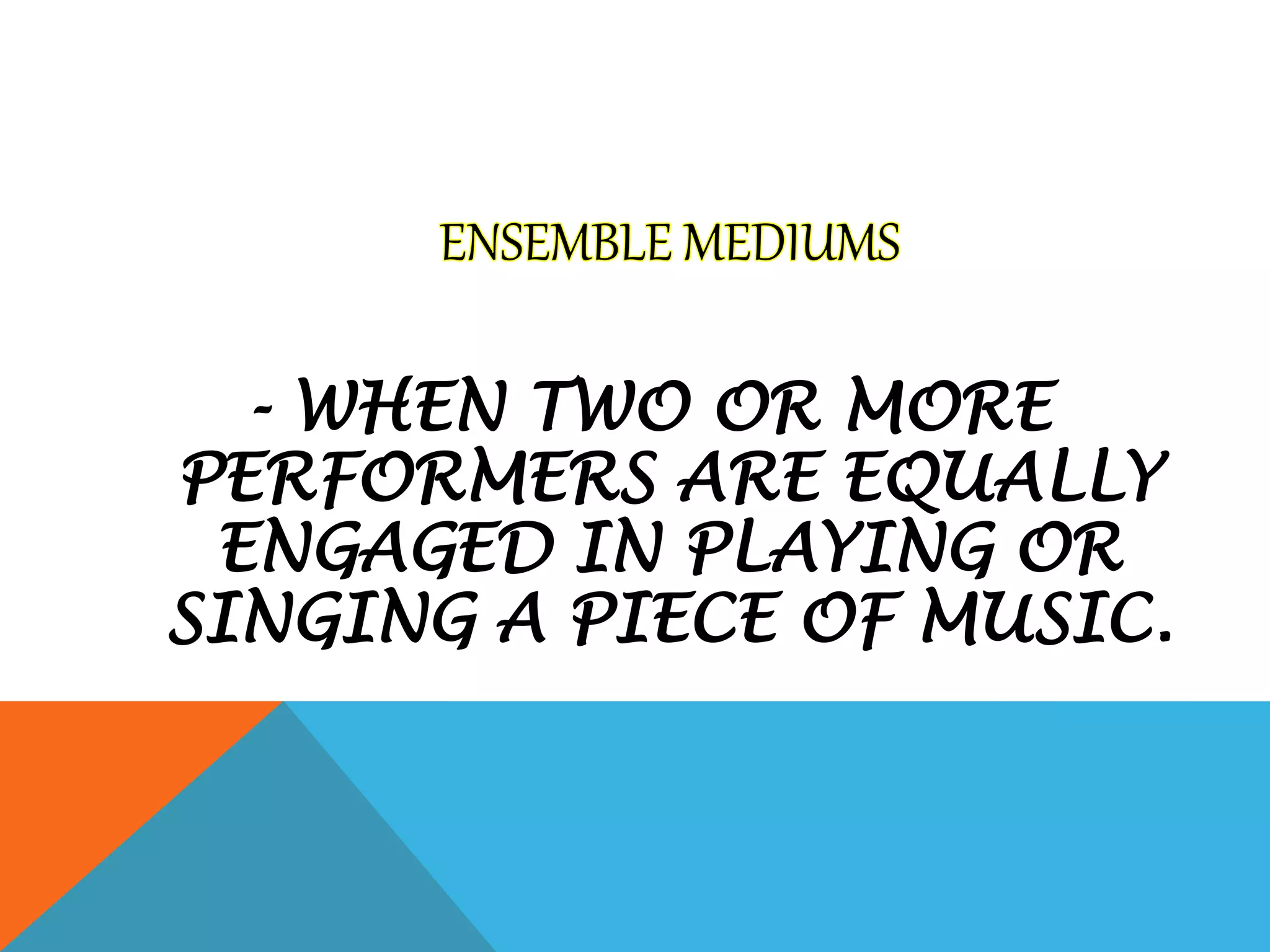 Combinations of instruments | PPTX
