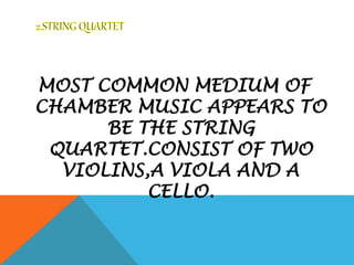 Combinations of instruments | PPTX