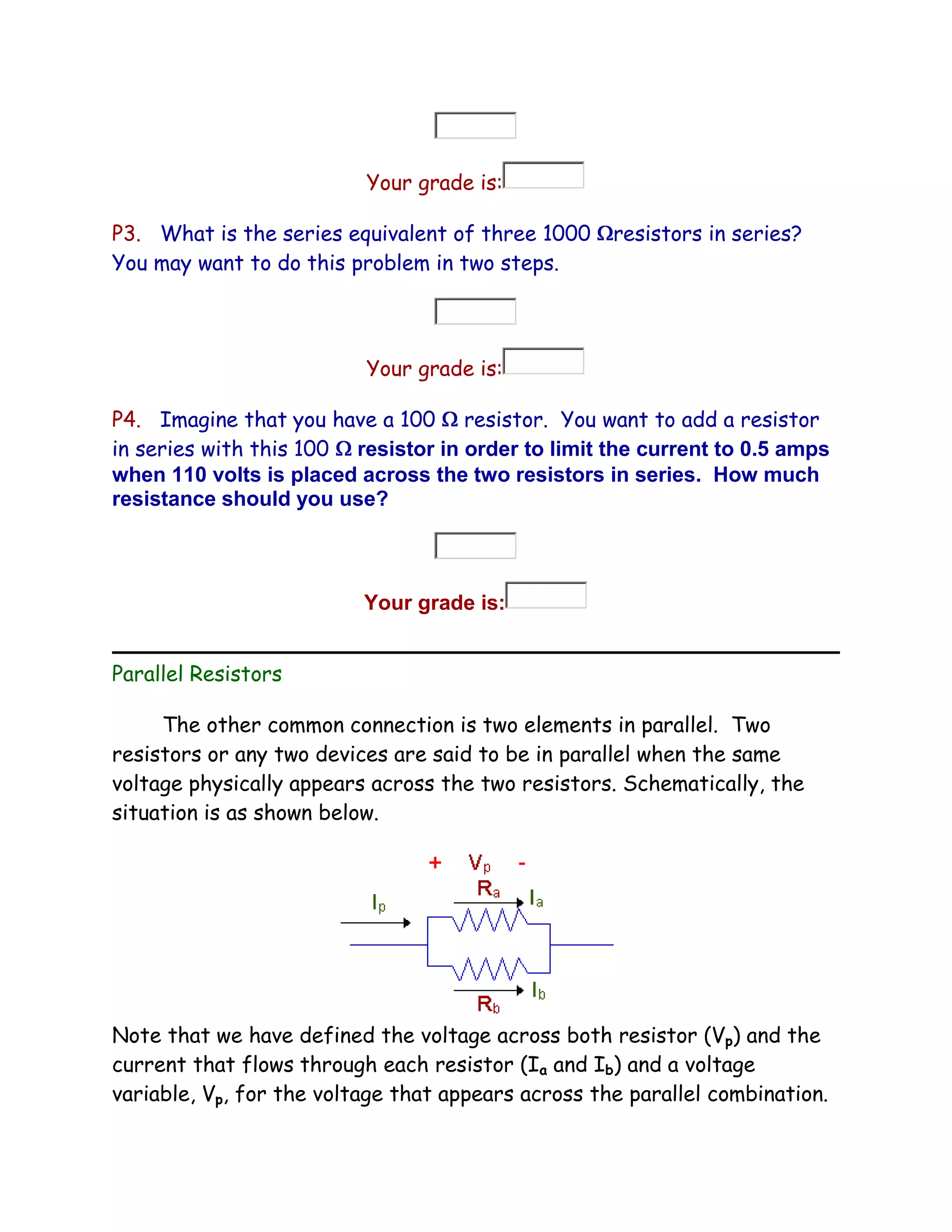 Combinations of resistors | DOCX