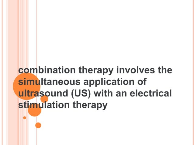 Combination therapy | PPT | Physical Therapy | Wellness