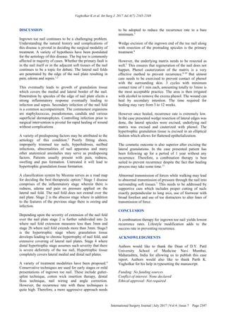 Combination therapy for recurrent ingrown toe nail | PDF