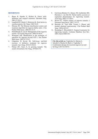 Combination therapy for recurrent ingrown toe nail | PDF