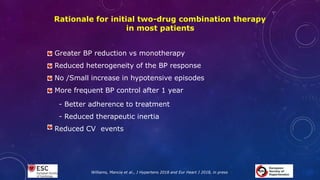 Combination therapy to achieve target blood pressure goals | PPTX